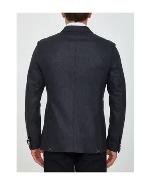 TONELLO Double-breasted Flannel Jacket