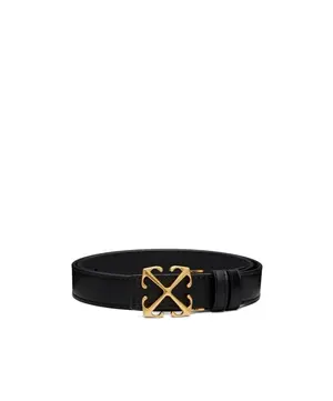 Off-White Arrow Quote Belt - Black