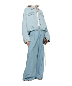 Dries Van Noten Long-sleeved Denim Coat