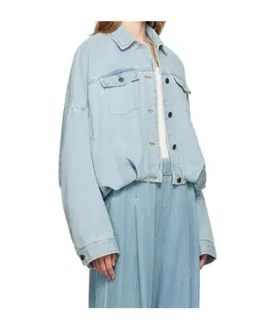 Dries Van Noten Long Sleeve Buttoned Denim Jacket - No