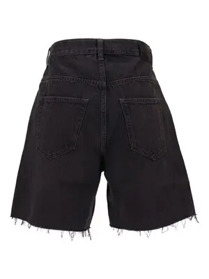 Saint Laurent Distressed Denim Bermuda Shorts