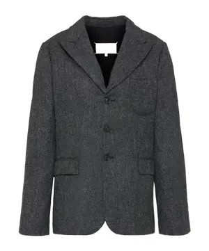 MAISON MARGIELA Single-breasted Blazer - Dark Gray