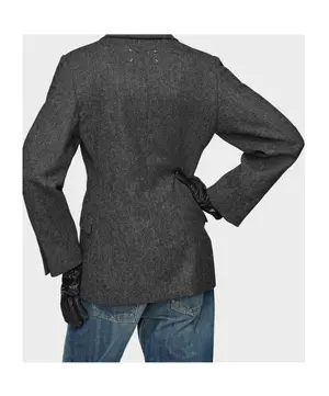 MAISON MARGIELA Single-breasted Blazer - Dark Gray