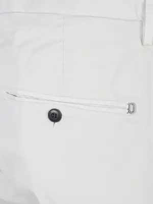 DONDUP Mid-rise Straight Leg Trousers - White