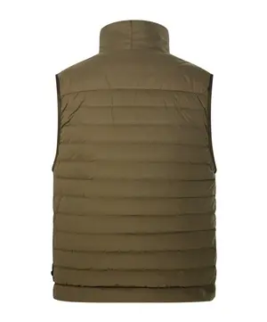 Stone Island Zip-up Down Vest - Green