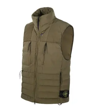 Stone Island Zip-up Down Vest - No