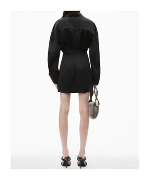 Alexander Wang Satin Slip Dress With Jacket