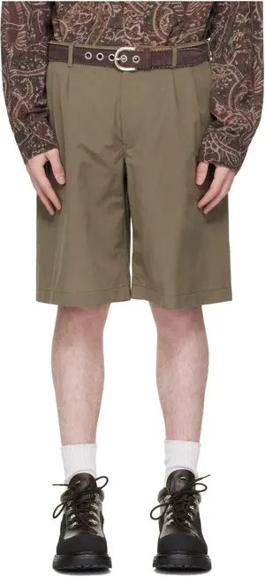 Our Legacy Pleated Ponte Shorts