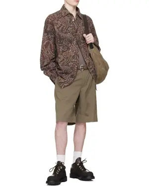 Our Legacy Pleated Ponte Shorts