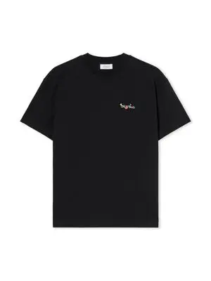Off-White Arrow Flower Printed Crewneck T-shirt - Black