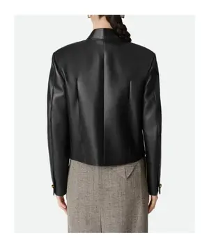 Bottega Veneta Knot Detailed Leather Blouson