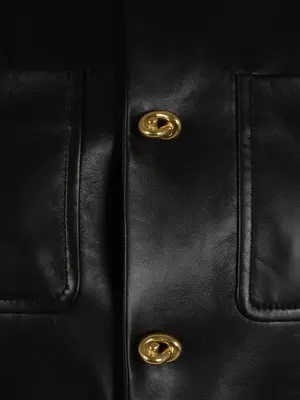 Bottega Veneta Knot Detailed Leather Blouson