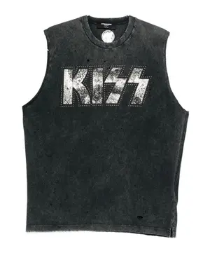 Dsquared2 X Kiss Crewneck Studded Tank Top
