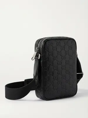 Gucci Gg Emblem Small Crossbody Bag - Black