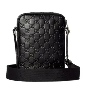 Gucci Gg Emblem Small Crossbody Bag - Black