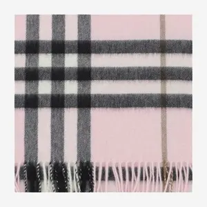 Burberry Checked Fringed-edge Scarf