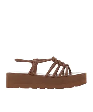 GIANVITO ROSSI Platform Sandals With Knot Detailing