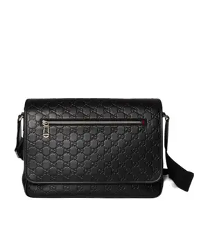 Gucci Gg Emblem Medium Crossbody Bag - Black