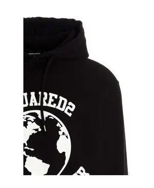 Dsquared2 Globetrotter Logo Hoodie
