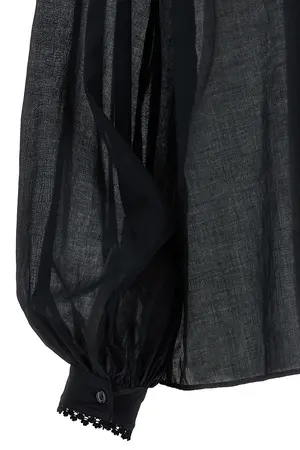 Max Mara Lace Button-up Top