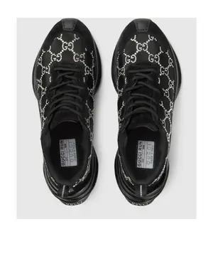 Gucci Run Gg Crystal Mesh Sneakers