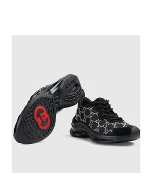 Gucci Run Gg Crystal Mesh Sneakers