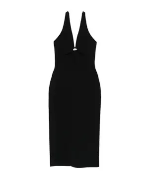 Cult Gaia Vinna Cut-out Halterneck Midi Dress - Black