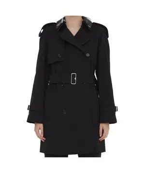 Burberry Double Breasted Belted Waistcoat