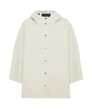 Brunello Cucinelli Hooded Cape-sleeved Jacket With Buckle Detail