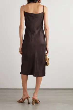 Dries Van Noten Thin Shoulder Strap Dress With Frills