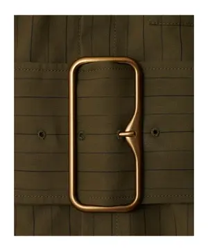 Burberry Regular Fit Striped Belted Waist Shirt