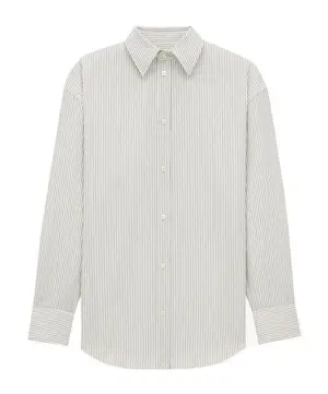 Saint Laurent Cassandre Striped Button-up Shirt - No