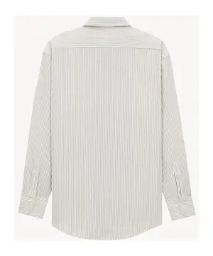 Saint Laurent Cassandre Striped Button-up Shirt