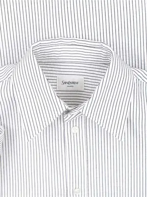 Saint Laurent Cassandre Striped Button-up Shirt