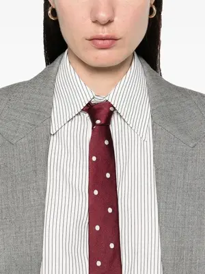 Saint Laurent Cassandre Striped Button-up Shirt