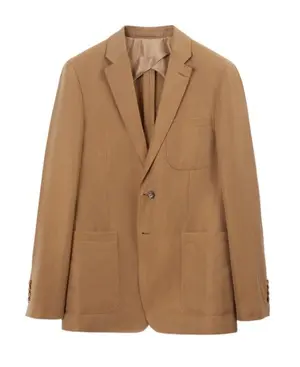 Burberry Notched-lapels Single-breasted Blazer - Brown