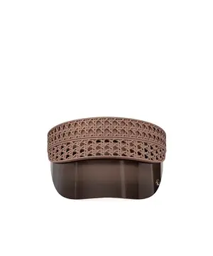 Dior Bow-detailed Visor - Brown