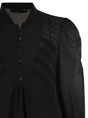 Max Mara Flared Hem Mini Dress With Lace Detail