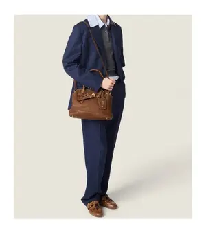 Miu Miu Aventure Nappa Leather Bag - Oak