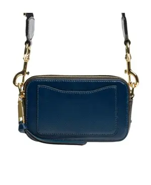Marc Jacobs Logo Strap Snapshot Crossbody Bag - Blue