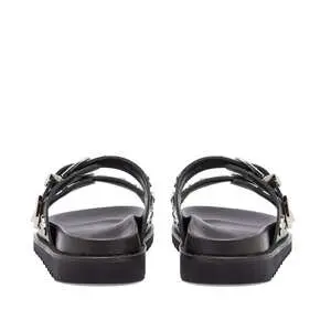 Toga Graphic Pattern Open-toe Buckled Slides