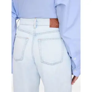 ANINE BING Manon High Waist Wide-leg Jeans - Light Denim