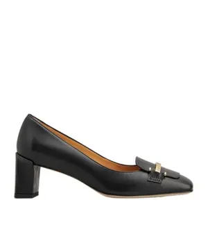 TOD'S Logo Engraved Pumps - Black