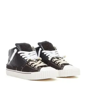 MAISON MARGIELA Round Toe Lace Up High Top Sneakers