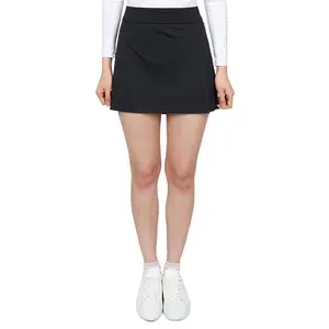 J. Lindeberg A-line Mini Skirt With Elastic Waistband - Black