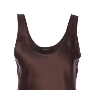 ANINE BING Lea Sleeveless Top - Brown