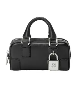 Loewe Nano Amazona Padlock Clutch Bag - Black