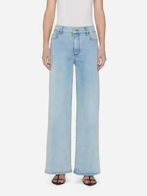 FRAME A Le Slim Palazzo Jeans - Blue