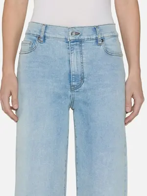 FRAME A Le Slim Palazzo Jeans - Blue