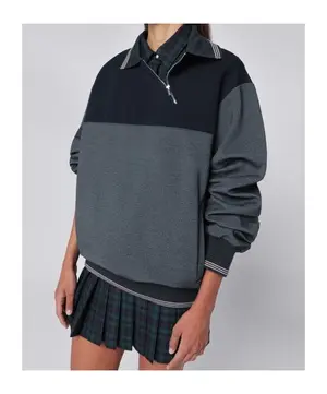Miu Miu Two-toned Polo Sweatshirt